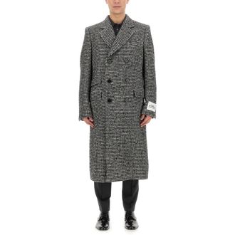 Dolce & Gabbana Luxuri&ouml;ser Zweireihiger Re-Edition Mantel - - Coats - Herren - Grau - XL