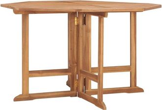 vidaXL Vidaxl - Table &agrave; d&icirc;ner de jardin pliable 110x110x75 cm Teck massif