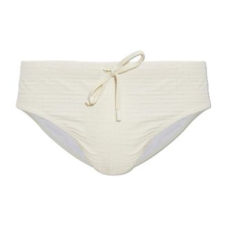 Balmain Homme, Maillots de bain, Beige, Taille: 2XL Maillot de bain slip monogramme