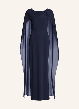 Swing Swing Abendkleid Im Materialmix blau