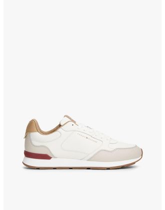 Tommy Hilfiger Leichte, bunte Sneaker mit Leder und Logo-Gelb
