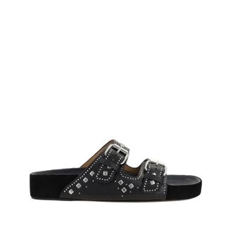 Isabel Marant Schnallenbesetzte Slider - - Shoes - Damen - Schwarzk - 36 EU