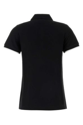 Moncler Womens Polo Shirt Black Cotton