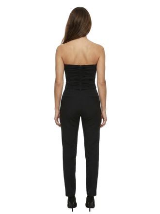 Dolce & Gabbana Womens Black Elastane Sleeveles T-Shirt