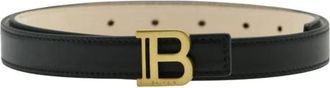 Balmain Femme, Accessoires, Noir, Taille: 85 CM Sync Narrow Leather Belt