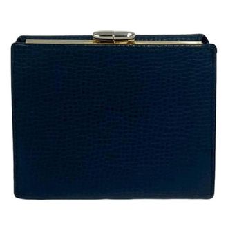 Dior unisex, Pre-owned, Bleu, Taille: ONE Size Portefeuille en cuir pr&eacute;-appartenant