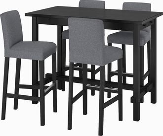 IKEA NORDVIKEN / BERGMUND Theke + 4 Barstühle