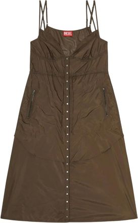 Diesel Femme, Robes, Brun, Taille: 40 FR Midi Robes