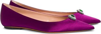 Alberta Ferretti ballerines &agrave; bout pointu - Violet