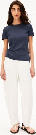 Armedangels T-Shirt GMT DYE RIB Ripp-T-Shirt aus Bio-Baumwoll Mix Slim Fit
