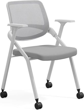 Generic Moderner B&uuml;rostuhl mit Tisch und Rollen, klappbarer Sessel f&uuml;r Homeoffice, Schule, Konferenzraum, ergonomischer Schreibtischstuhl f&uuml;r Schulung und Woh