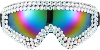 Minkissy Lunettes de F&ecirc;te D&eacute;coratives avec Bijoux Lunettes de Soleil L&eacute;g&egrave;res et Durables Accessoires de Carnaval et Soir&eacute;es Design Cr&eacute;atif pour Anniversaire et