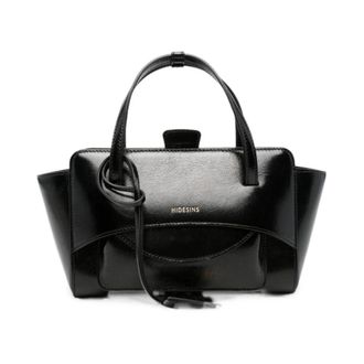 Hidesins Kleine Ledertasche mit &Uuml;berschlag - - Bags - Damen - Schwarzk - ONE SIZE