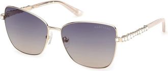 Guess Femme, Accessoires, Jaune, Taille: 59 MM Gm00037 Lunettes de soleil