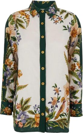 Farm Rio Farm Rio, Femme, Blouses et Chemises, Multicolore, Taille: 38 FR Nature Sand Shirt