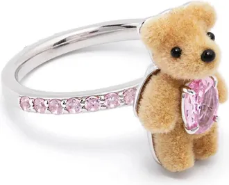 Yvmin Yvmin, Femme, Accessoires, Gris, Taille: 52 MM Bague Mini Ours