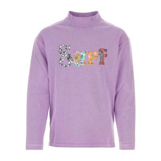 ERL Erl, Homme, Sweatshirts et sweats &agrave; capuche, Violet, Taille: L Longsleeve T-shirt Knit