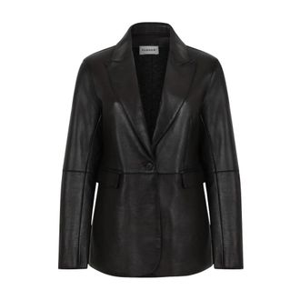 P.A.R.O.S.H. Maciock Lederblazer - - Jackets - Damen - Schwarzk - M