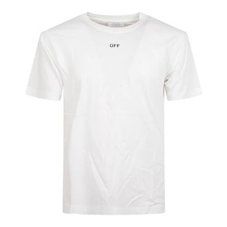 Off-white Newspaper Arrow Slim Logo Tee - - Tops - Herren - Wei&szlig; - L