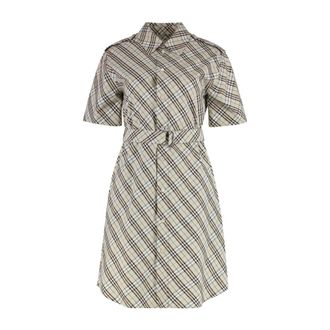 Burberry Hemdkleid - - Dresses - Damen - Beige - S