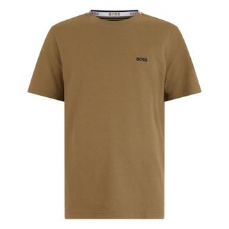 HUGO BOSS Kurzarm-Baumwoll-T-Shirt - - Tops - Herren - Braun - XS