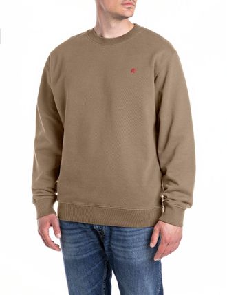 Replay Herren M3106 Sweatshirt, 875 Military Khaki, XL