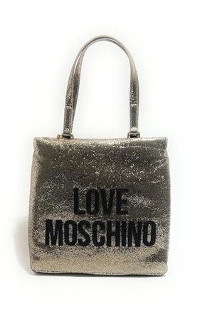 Moschino Sac femme Love main/bandouli&egrave;re soft pl or Taille du sac: PETIT