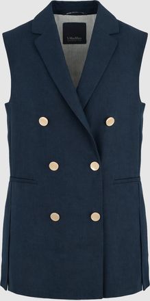 Max Mara Veste Bird Blu Notte