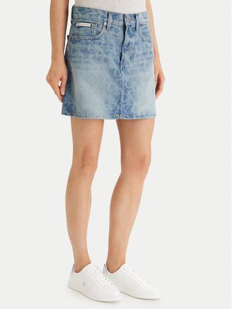 Calvin Klein Jeans Jeansrock 90S Mini LV147F679G Blau Regular Fit