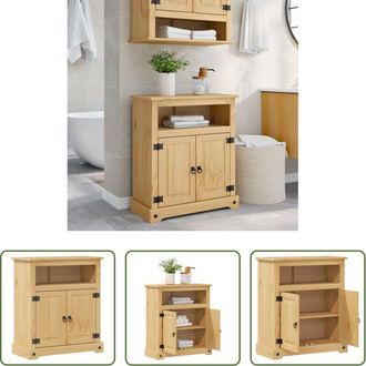 vidaXL Massivholz - Badschrank Corona 70x33x80 cm Massivholz Kiefer