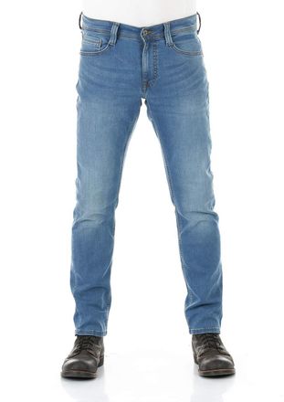 Mustang Jeans Herren Jeans Real X Oregon Tapered K Stretchhose Jeanshose Sweathose Denim 87% Baumwolle Blau Schwarz Grau, Gr&ouml;&szlig;e:W 31 L 34, Farbauswahl: Medium Blue 