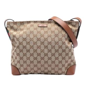 Gucci Pre-owned Canvas Crossbody Bag - - Pre-owned - Damen - Beige - ONE SIZE