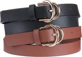 La Redoute Collections Lot De 2 Ceintures Anneau Double