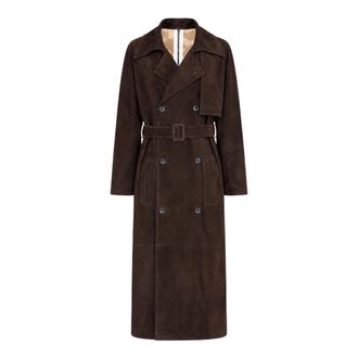 S.W.O.R.D 6.6.44 Langer Wildleder-Trenchcoat - - Coats - Damen - Braun - M