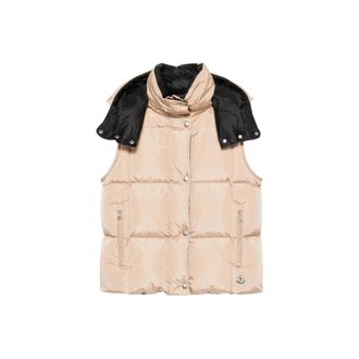 Moncler Macareux Daunenweste - - Jackets - Damen - Beige - S