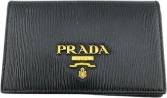 Prada Porte-cartes de visite Pre-owned - Femme - Pre-owned - Noir - Taille: ONE Size