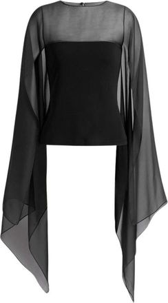 Alberta Ferretti Femme, Blouses et Chemises, Noir, Taille: 34 FR Scenic Lightness Top