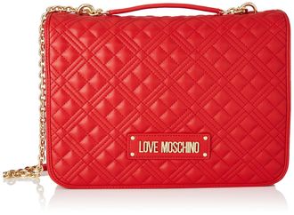 Love Moschino Damen Jc4001pp0ela0 Schultertasche, rot, Einheitsgröße
