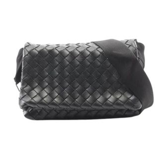 Bottega Veneta Sac bandouli&egrave;re en cuir Pre-owned - Homme - Pre-owned - Noir - Taille: ONE Size