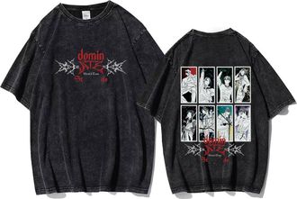 Generic Dominate Album Baumwolle Gewaschene T-Shirts K-Pop 2025 World Tour Hight Street Loose Tee(B,2XL)