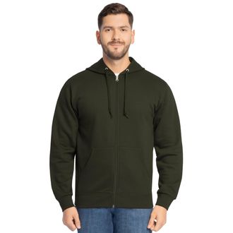 Fruit Of The Loom EverSoft Fleece Kapuzen-Sweatshirt mit Vollrei&szlig;verschluss, Unisex, f&uuml;r Erwachsene, XX-Large