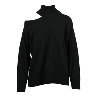 Alpha Studio Asymmetrischer Pullover - - Knitwear - Damen - Schwarzk - S