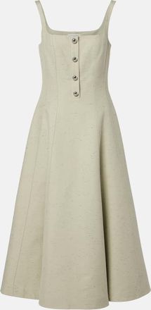 Altuzarra Midikleid Orrie aus einem Baumwollgemisch