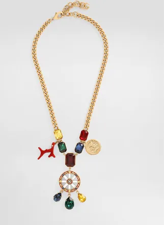 Dolce & Gabbana Halskette Mit Carretto-rad - Frau Bijoux Gold Metall Onesize