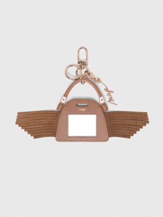 Maje Charms De Sac Miss M Mini Miroir - Marron - Maje