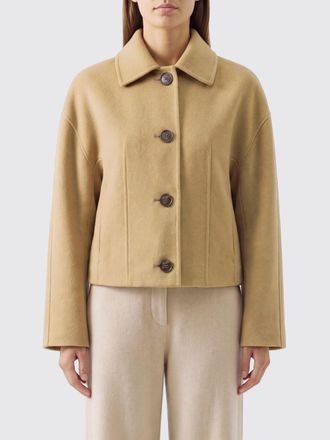 Iro Manteau court droit en laine m&eacute;lang&eacute;e avec col classique