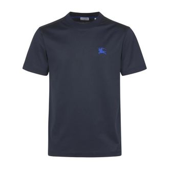 Burberry Blau Equestrian Knight Design T-Shirt - - Tops - Herren - Blau - M