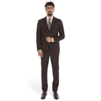 Paoloni Homme, Costumes, Brun, Taille: M Costume &Eacute;l&eacute;gant pour Homme
