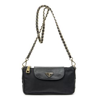 Prada Crossbody Bags - Small Zip Chain Crossbody - Gr. unisize - in Schwarz - für Damen