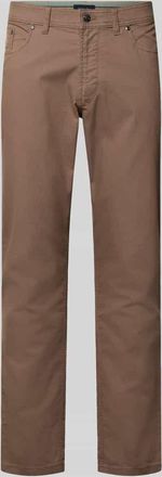 Christian Berg Straight Fit Hose mit Strukturmuster